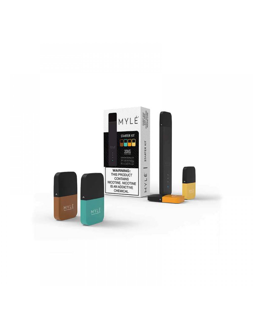 Mylé V4 Pod Kit 240mAh with Four Flavors Pods | Clearance